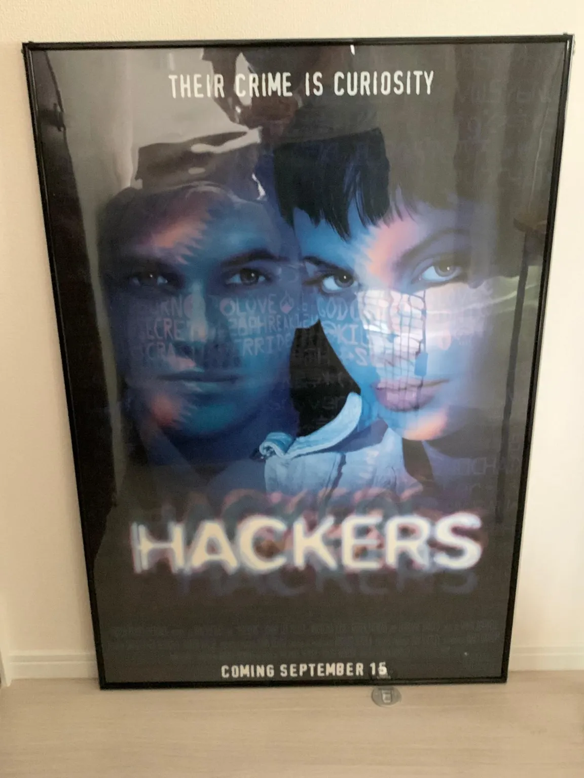 Hackers move poster came. Turns out movie poster sizes are non-standard ...